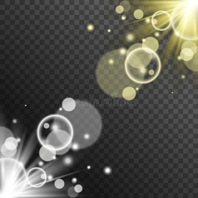 Glow Light Effect. Luminous Element. Stock Illustration - Illustration ...