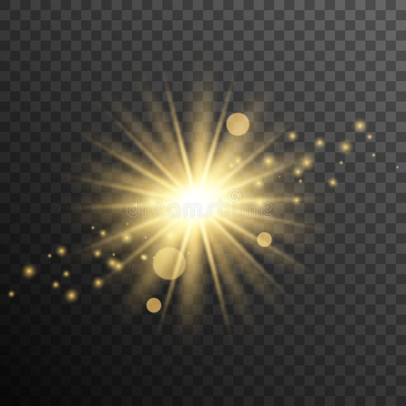 Glow Light Effect. Luminous Element. Stock Illustration - Illustration ...