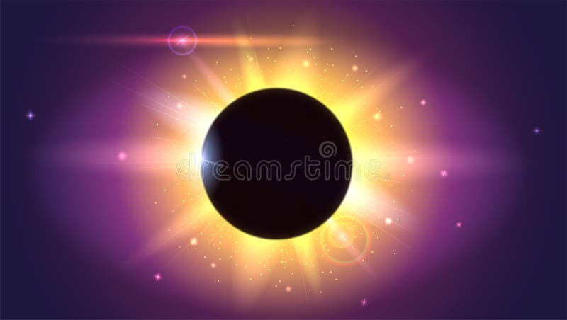 Eclipse flare stock illustration. Illustration of global - 19559847