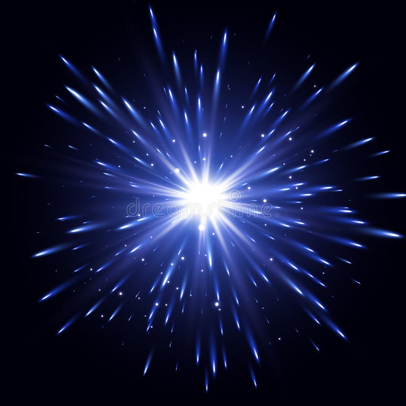 Transparent Light Burst Effect Glow Bright Star Glowing Light Burst