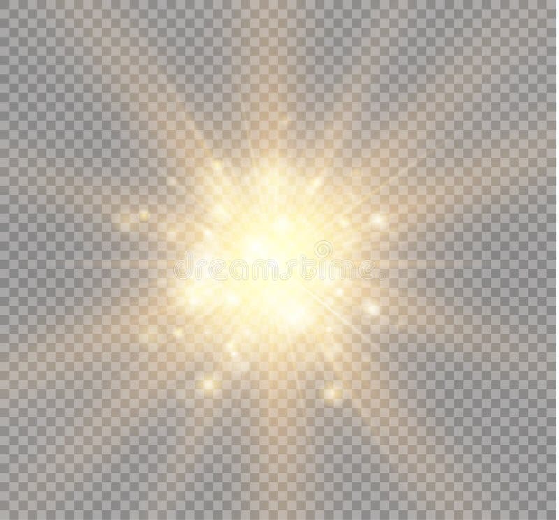 Glow Light Effect. Star Burst with Sparkles. Vector Illustration. Stock ...