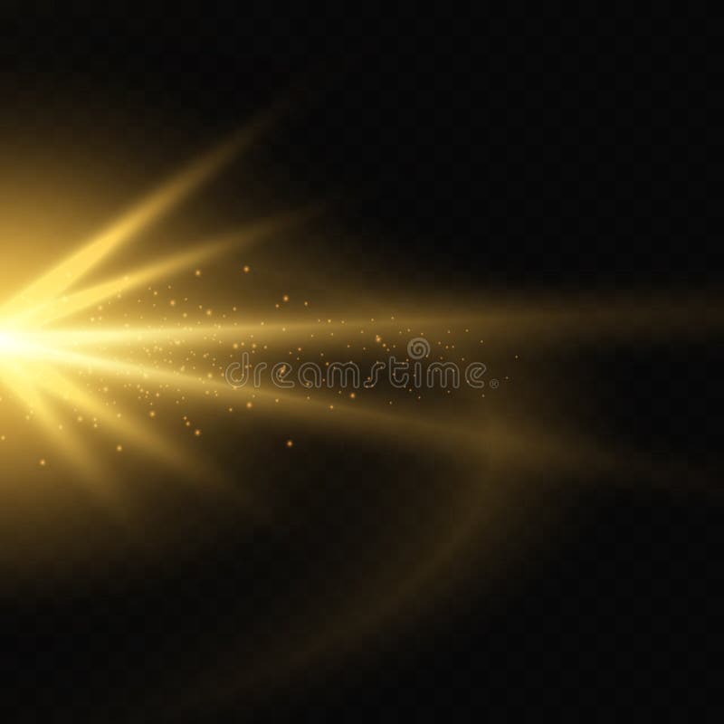 Glow Light Effect. Star Explosion. Dust Effect Stock Illustration ...