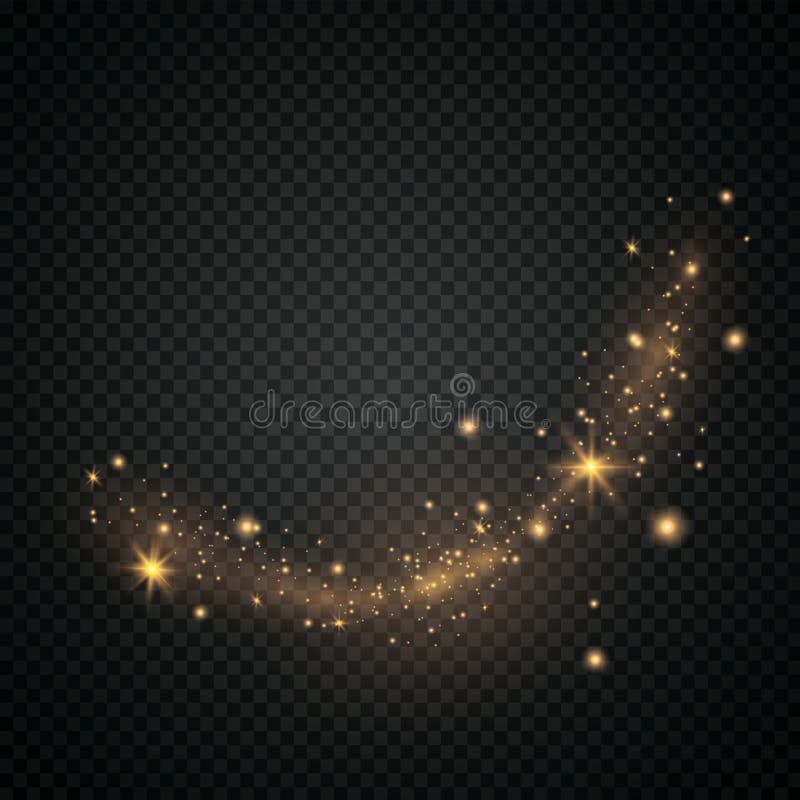 Glow Light Effect. Vector Illustration. Christmas Flash.Star Dust Stock ...