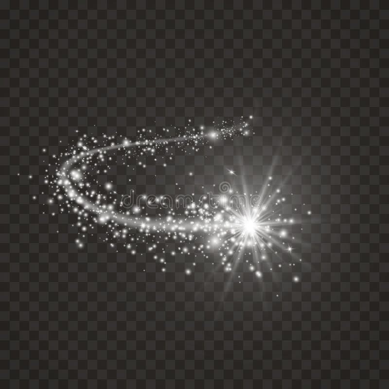 Glow Light Effect. Vector Illustration. Christmas Flash.Star Dust ...