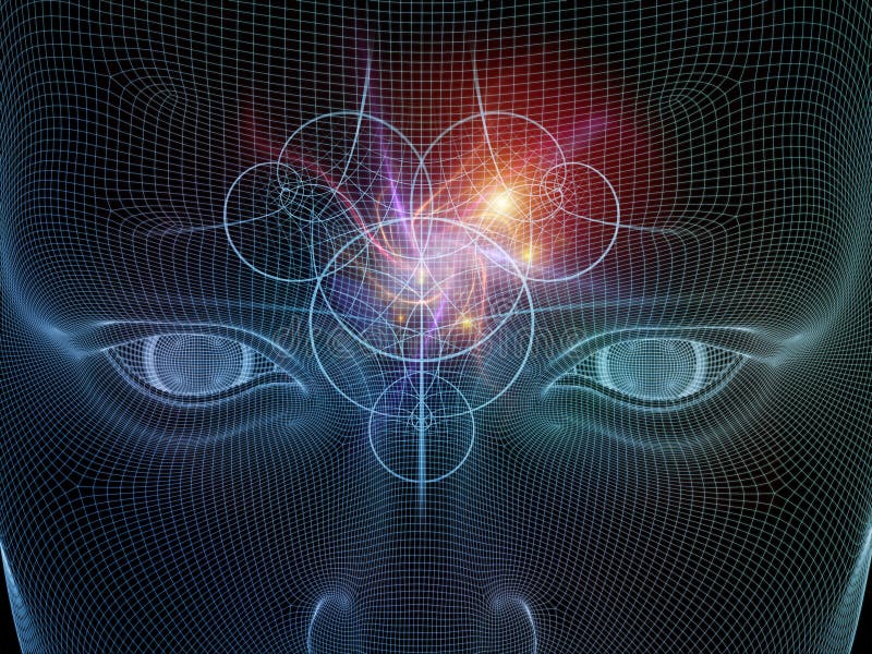 Glow of the mind stock illustration. Illustration of pattern - 44749871