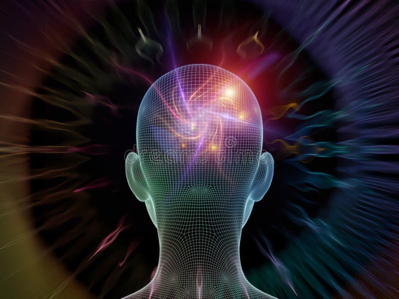 Glow of the mind stock illustration. Illustration of metaphor - 45497560