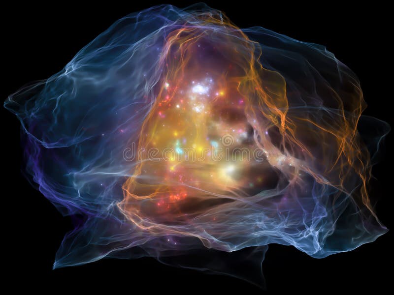 Glow of Mind Particle stock illustration. Illustration of glow - 77785182