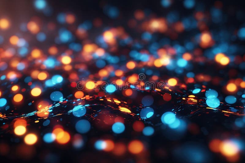 Glow Particles Abstract Mokup Background for Design Stock Illustration ...