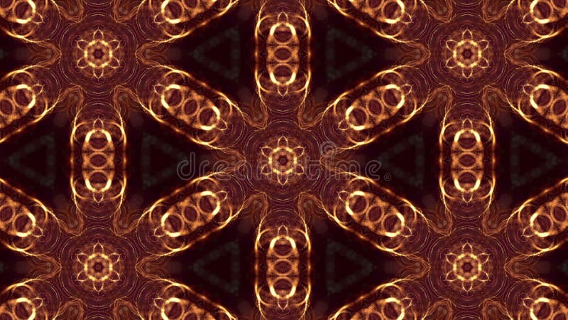Glow Particles Form Ornate Pattern Like Mandala. Abstract Seamless ...