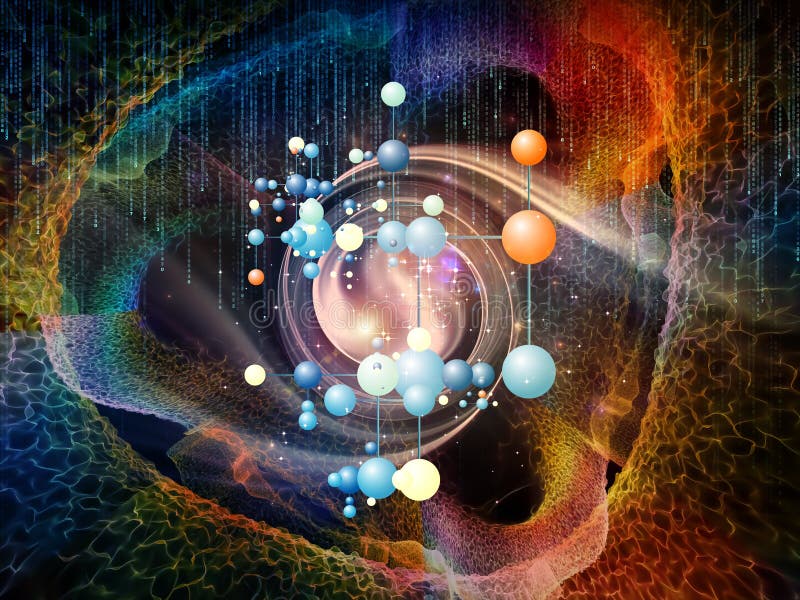 Glow of Particles stock illustration. Illustration of force - 91934240