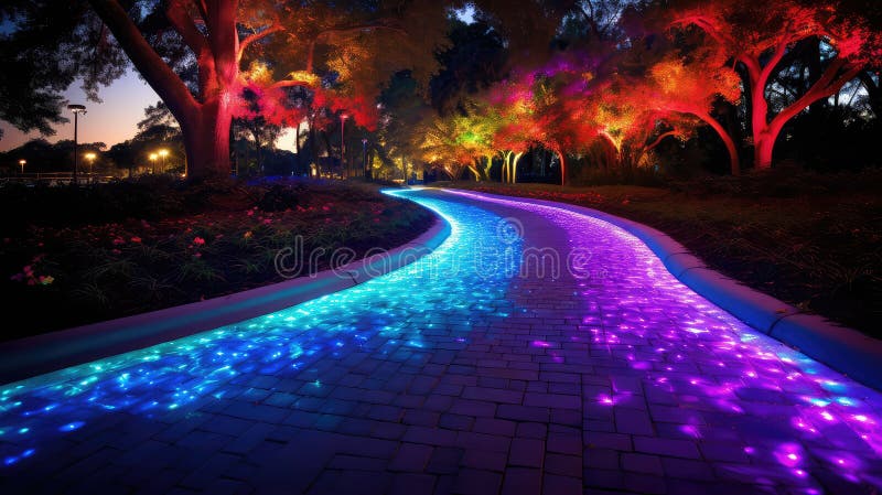 Glow path light stock illustration. Illustration of generated - 319396430