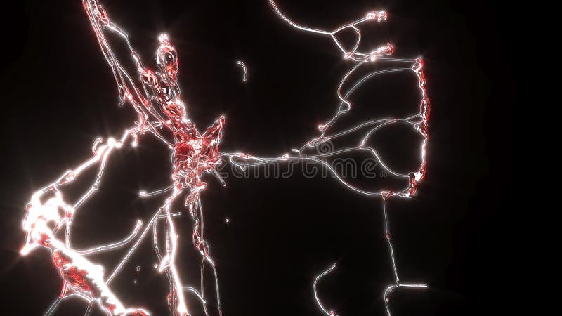 Glow Red Liquid Splatter Super 3d Stock Illustration - Illustration of ...