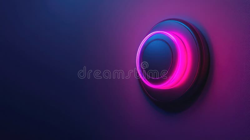 Glow Smooth Glowing Effect on the Smart Lock System Stock Illustration ...