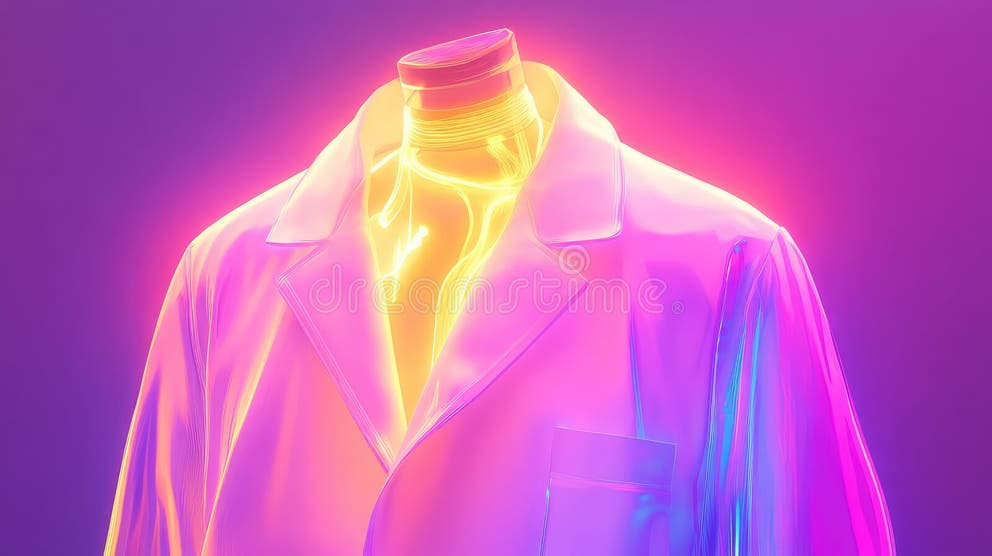 Glow Smooth Gradient Style Glowing Effect on a Lab Coat Stock ...