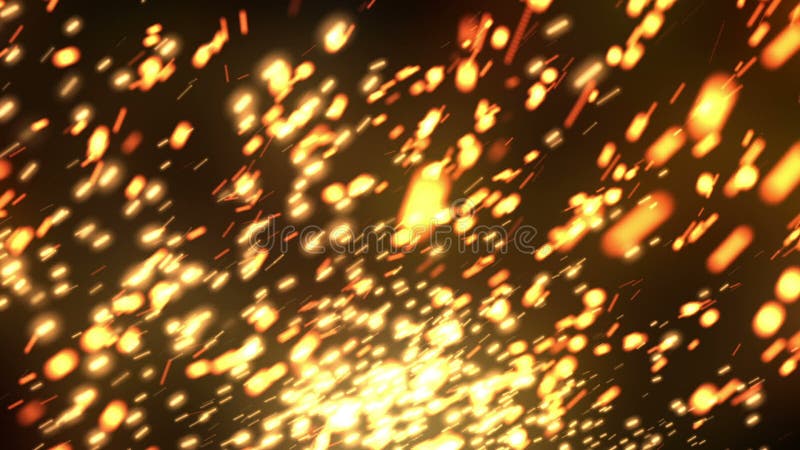 Glow Spark Particles Gold stock video. Video of gold - 90084103