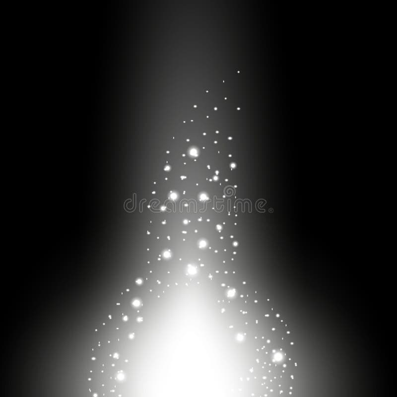 Glow Sparks Effect, White Color Stock Vector - Illustration of lens ...