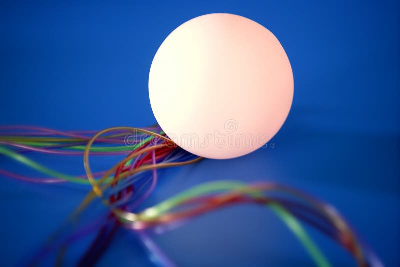 Glow Sphere Colorful Wires Wired Communication Stock Photo - Image of ...