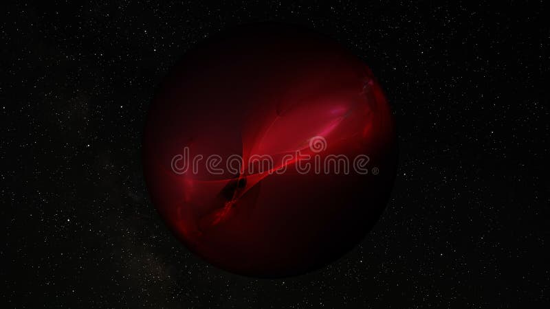 Glow Sphere Planet Structure in Space Stock Illustration - Illustration ...