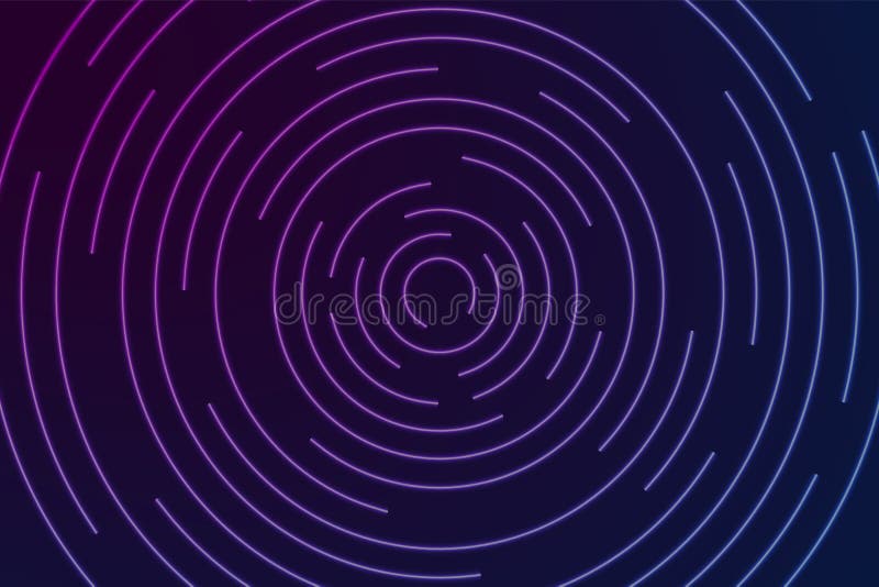 Glow Spin Neon Circles Abstract Background. Vector Stock Vector ...