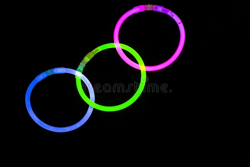 Glow Sticks Fluorescent Lights Stock Photo - Image of dance, musical ...