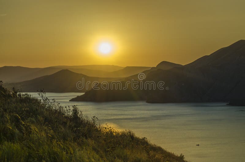 Glow of sunset stock image. Image of gorgeous, landscape - 59731745