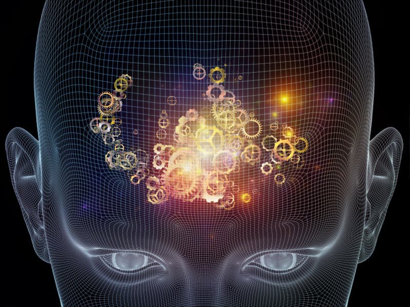 Glow of thought stock illustration. Illustration of abstract - 45497633