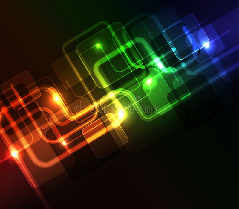 Glowing Abstract Background Stock Vector - Illustration of illuminated ...