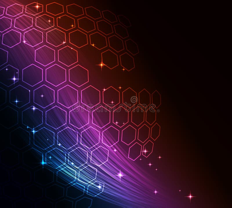 Glowing Abstract Background Stock Illustration - Illustration of ...