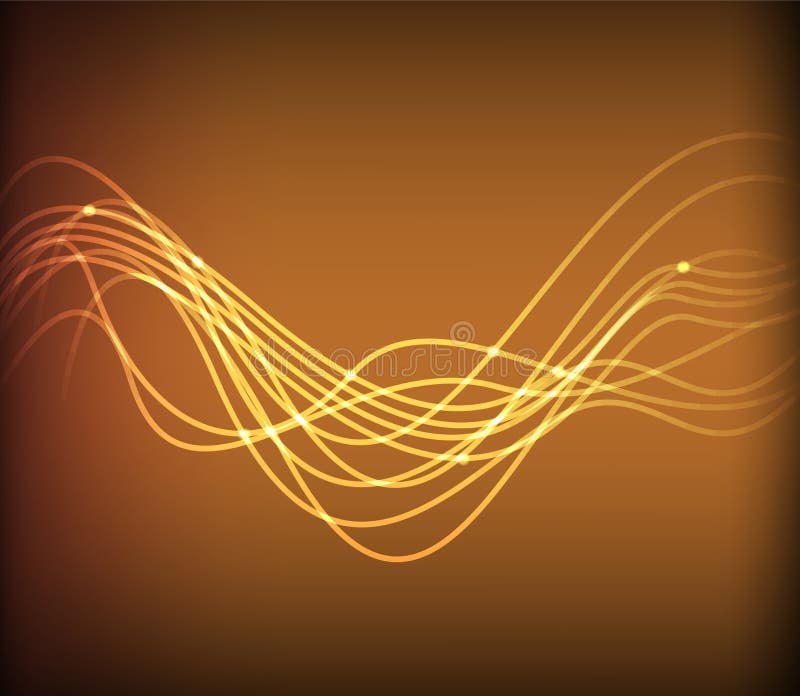 Glowing Abstract Background of Gold Stock Illustration - Illustration ...