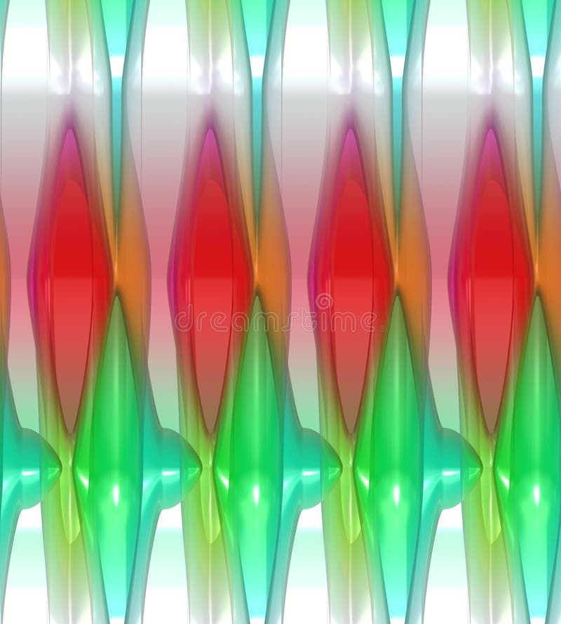 Glowing Abstract Background in Red, White and Green. Stock Illustration ...