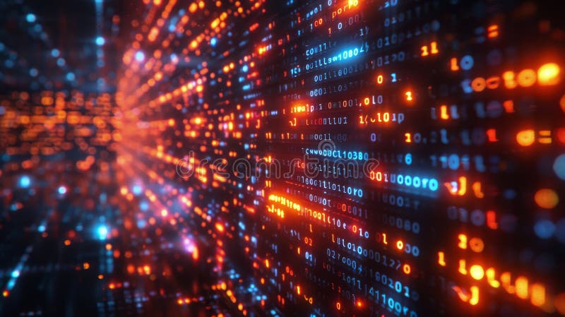 Glowing Abstract Background with Vivid Lights Stock Image - Image of ...