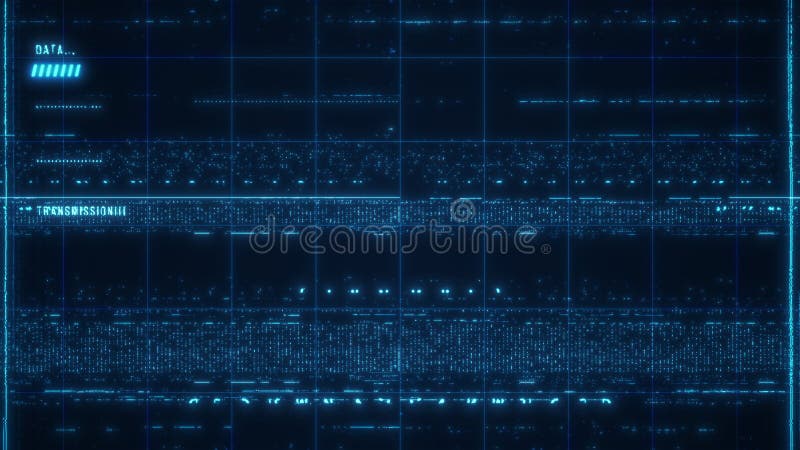Glowing Abstract Green Digital Display Grid Background Loop Stock Video ...