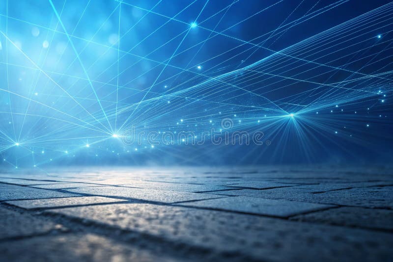 Blue Gradient Abstract Texture Glowing Light Rays Stock Illustration ...