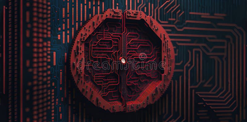 Glowing Abstract Futuristic Colorful Science and Technology Background ...