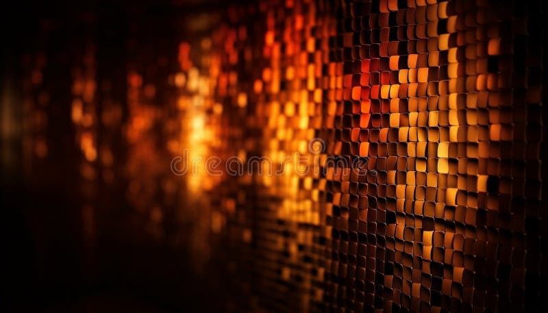 Glowing Abstract Pattern Illuminates Vibrant Nightclub Backdrop with ...