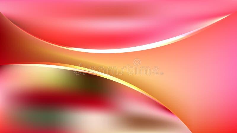 Glowing Abstract Pink and Yellow Wave Background Vector Stock Vector ...