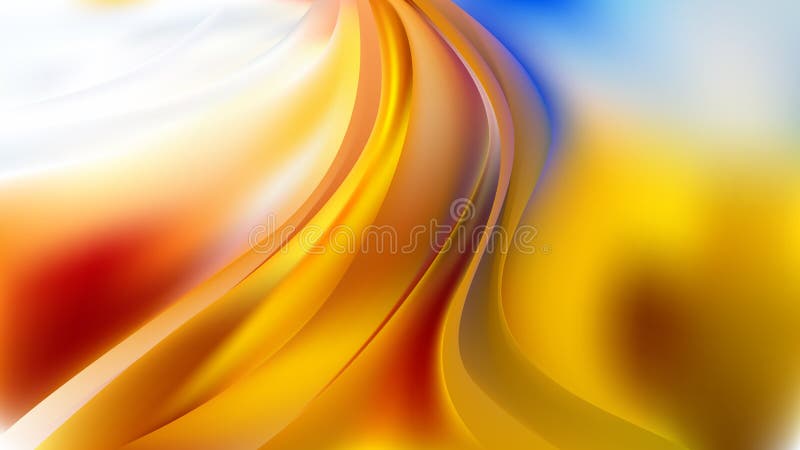 Glowing Abstract Red Yellow and Blue Wave Background Stock Vector ...