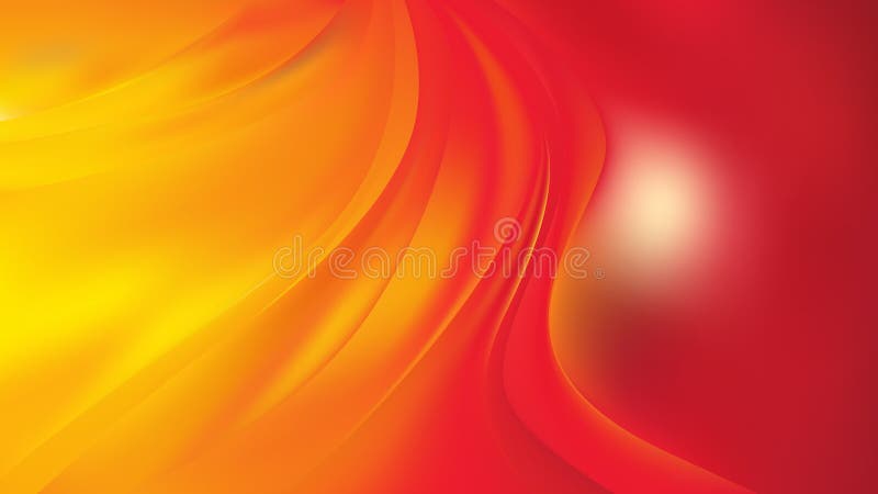 Glowing Abstract Red and Yellow Wave Background Vector Art Stock Vector ...