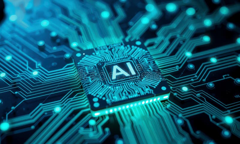 566 Ai Chip Futuristic Motherboard Innovation Artificial Intelligence ...