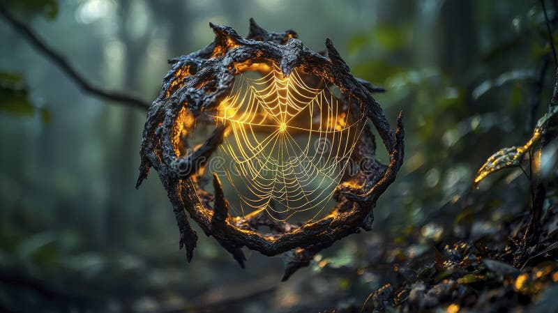 Glowing Anansi Silk Threads Stock Illustrations – 3 Glowing Anansi Silk ...