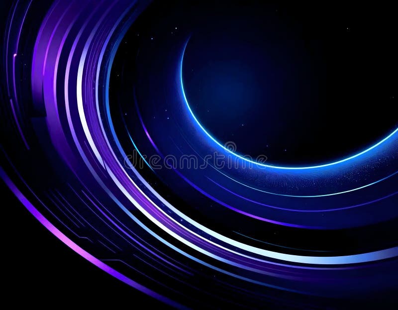 The Glowing Arc of Space stock illustration. Illustration of luminous ...