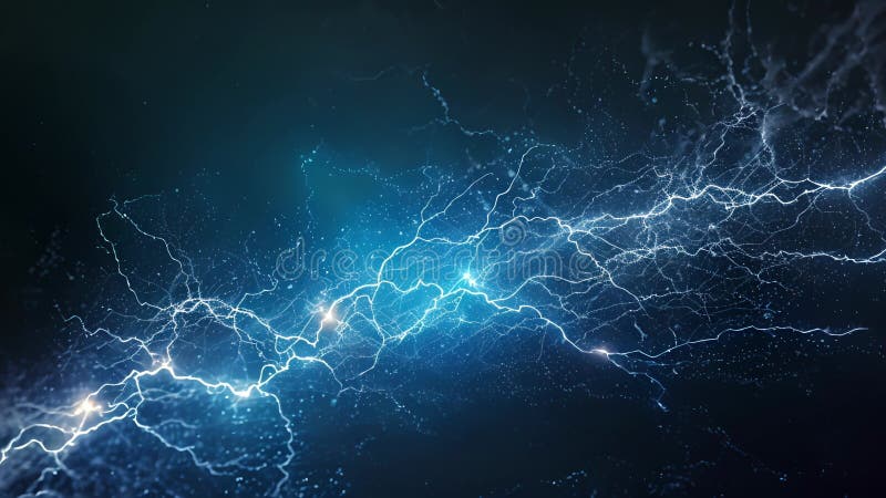 The Glowing Arcs of Lightning Illuminate the Network Showcasing Its ...