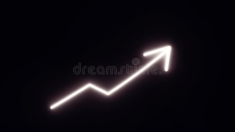 Arrow Pointing Upwards Glowing Data Graph Stock Photos - Free & Royalty ...
