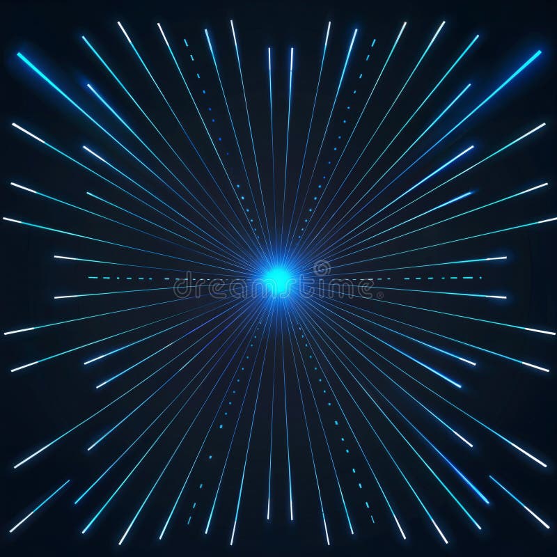 A Glowing Artistic Circle on a Black Background Stock Illustration ...