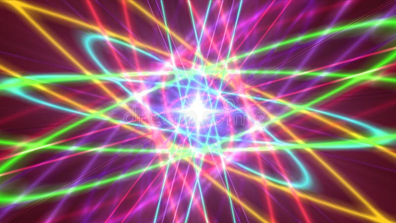 Glowing Atom Structure with Light Ring Stock Photo - Image of light ...
