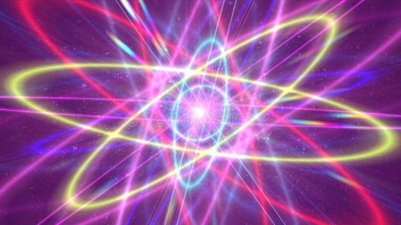 Glowing atom stock photo. Image of metallic, glow, blue - 2401914