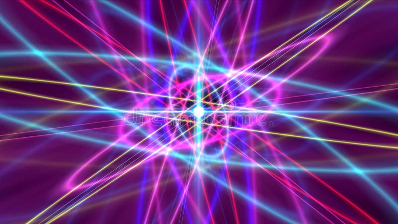 Glowing Atom Structure with Light Ring Stock Illustration ...