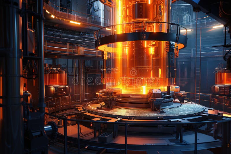 Glowing Atomic Decay Processes Quantum Nuclear Power Energy Generation ...