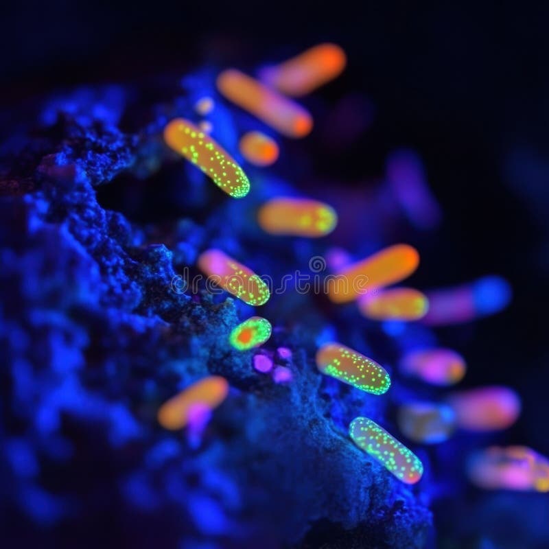 Glowing Bacteria Thrive in a Dark Environment Illuminated by ...