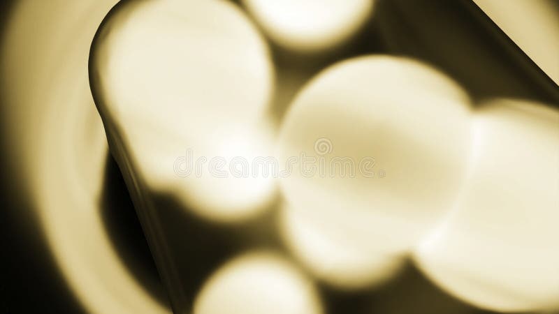 Glowing Balls Move in Fabric. Design. Beautiful 3D Animation of Moving ...